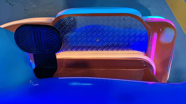 Trackless Train Rides in the Mall Cute Train with Five Carriages ...