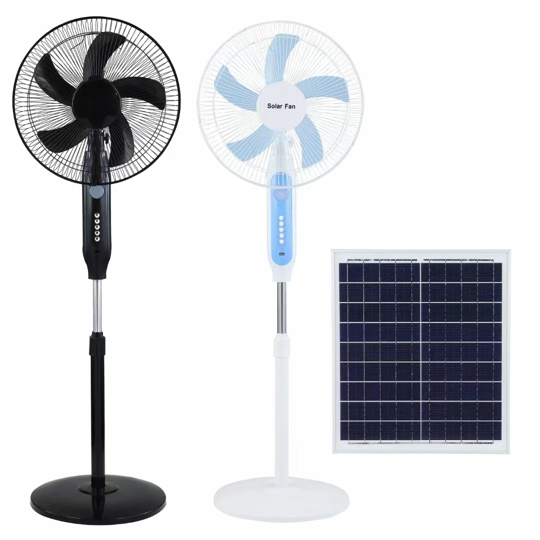China Factory 16inch 18inch 12v Dc Solar Ac Dc Fan Solar Rechargeable ...
