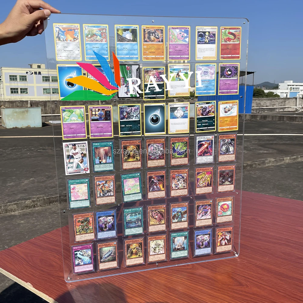 Rayyi Custom Wall Mountable Acrylic Pokemon Graded Sports Card Slab Frame Bgs Cgc Grading Cards ...