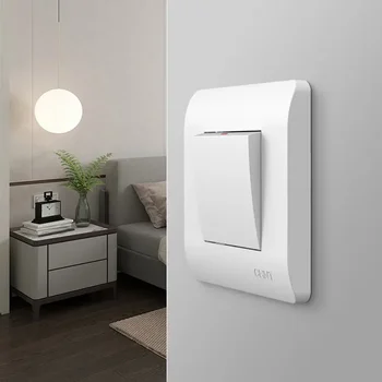 Chint 2024 New Model 1 Gang 1 Way Wall Switches With Night Light Square ...