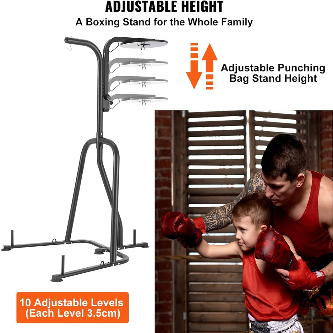 Heavy Duty Boxing Punching Bag Stand with Weight Gain Components for ...