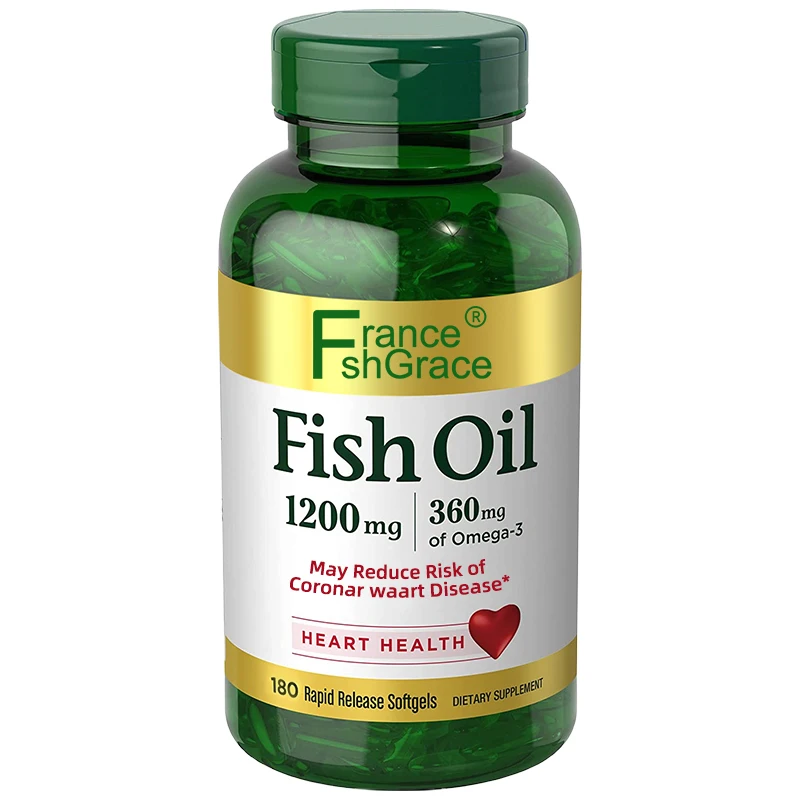 Natural Fish Oil Dietary Supplement Omega 3 Heart Health Support ...