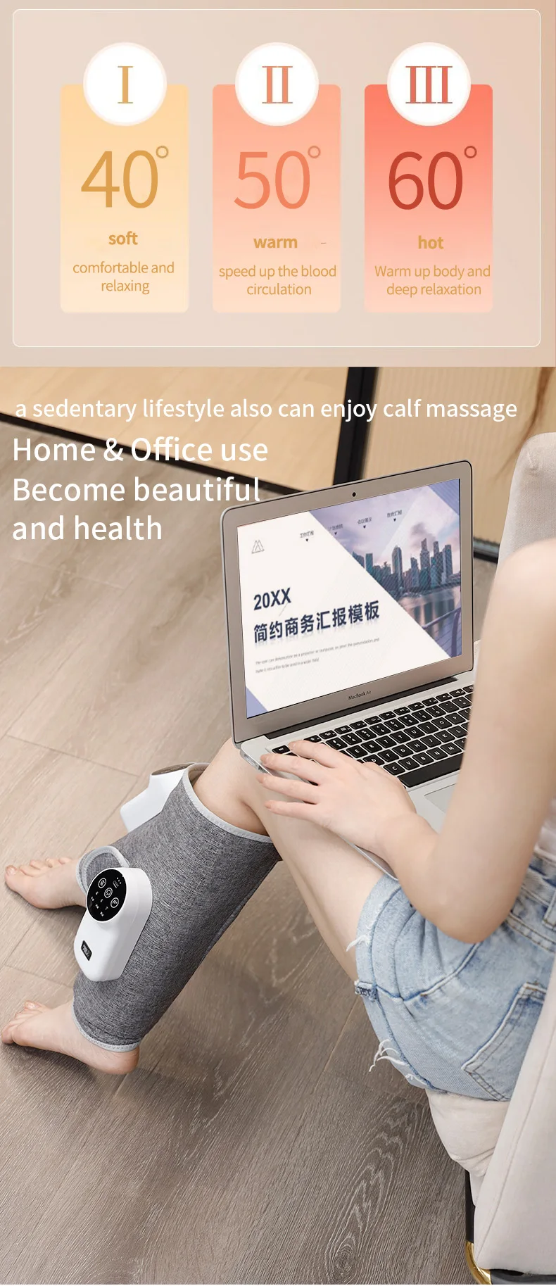 ZMIND Portable Calf Massager - Enhance Circulation & Comfort