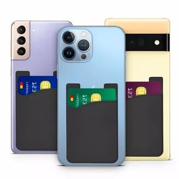 Wholesale Mobile Phone Wallet Sticker Credit Card Holder Silicone Card ...