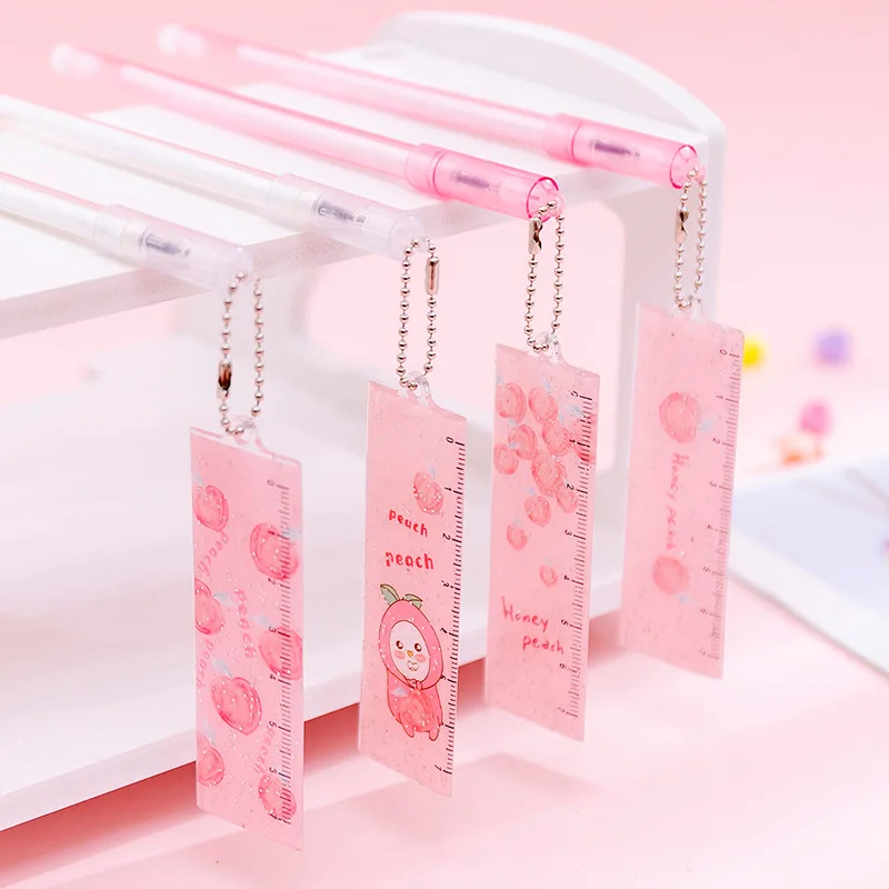 Cute Girl Heart Peach Pliers Pendant Gel Penset Stationery Gift ...