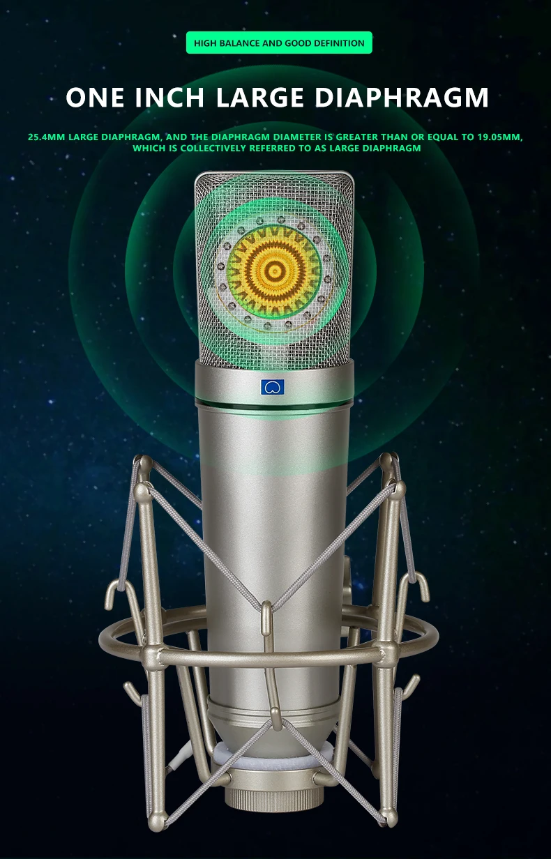 Microphone Unidirectional Condenser Mic for Computer PC Mac/Windows ...