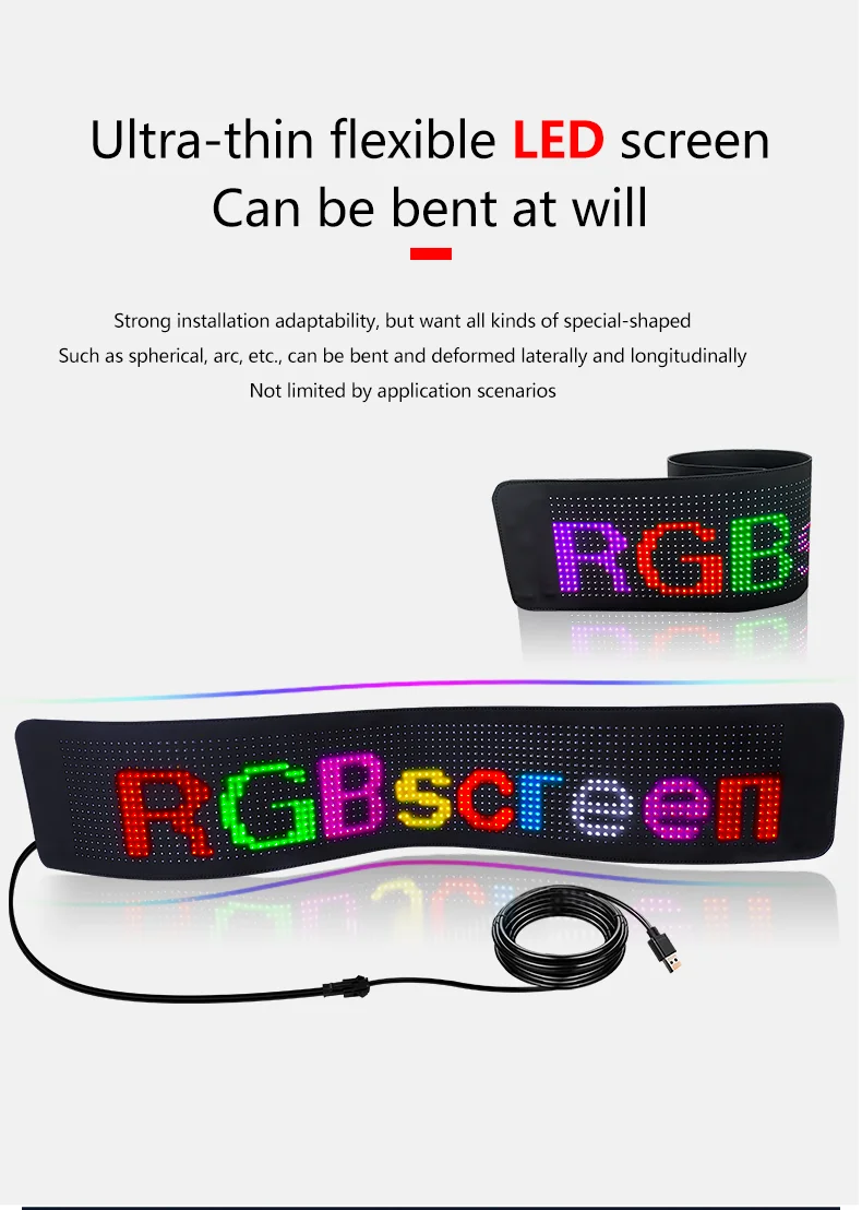 Flexible LED Signs for Bars, Clubs, and Cars - Customizable