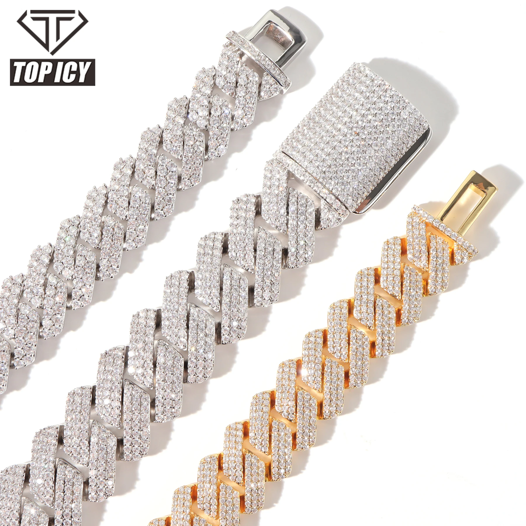 Exquisite Craftsmanship: 20mm & 25mm Cuban Link Chain Necklace, Two ...