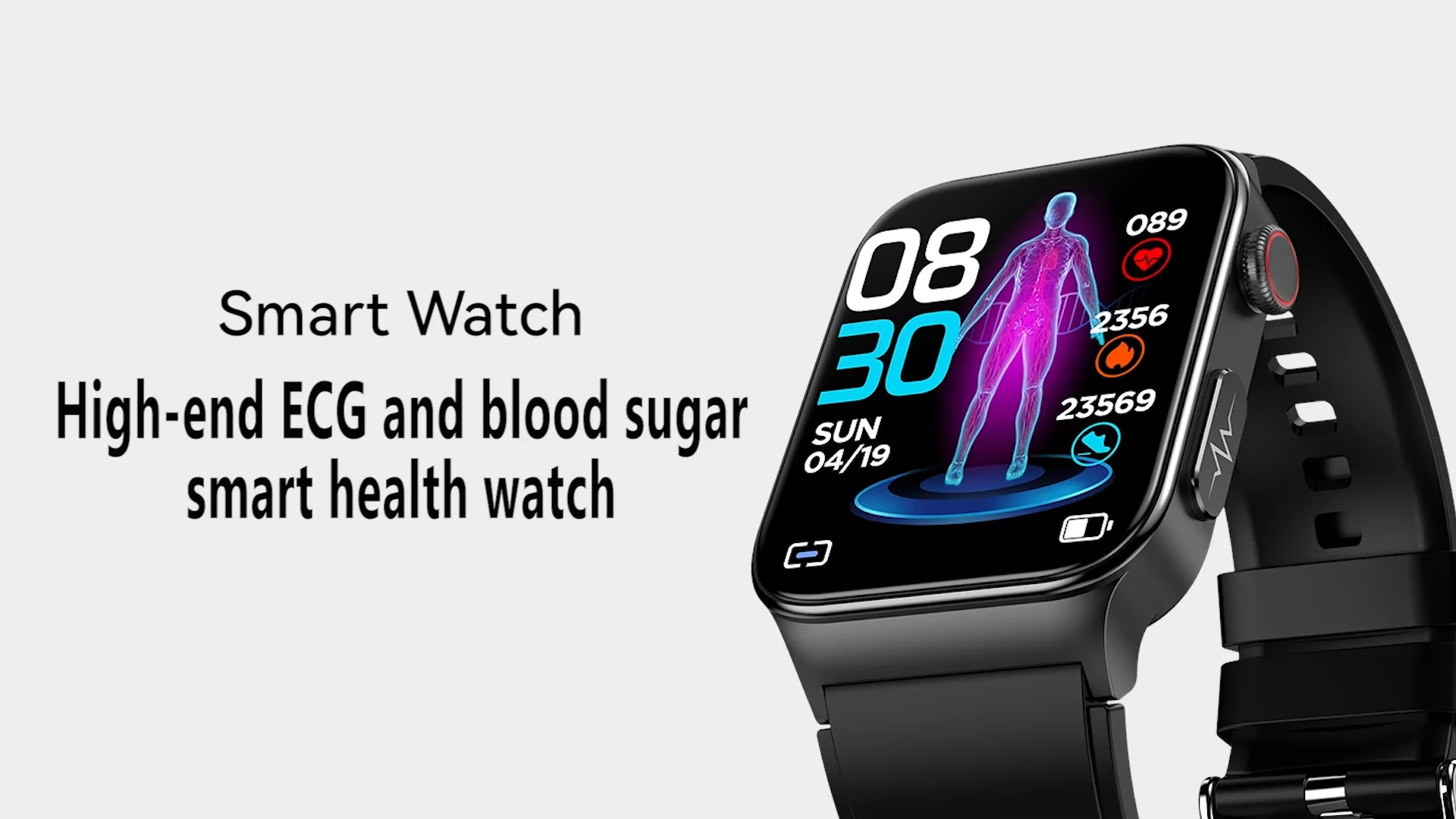 2023 Smart Watch E500 Intelligent Ecg+ppg Body Temperature Blood ...