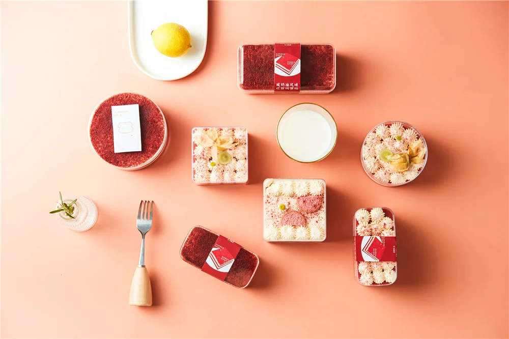 Transparent Plastic Dessert Boxes - Perfect for Mini Cakes