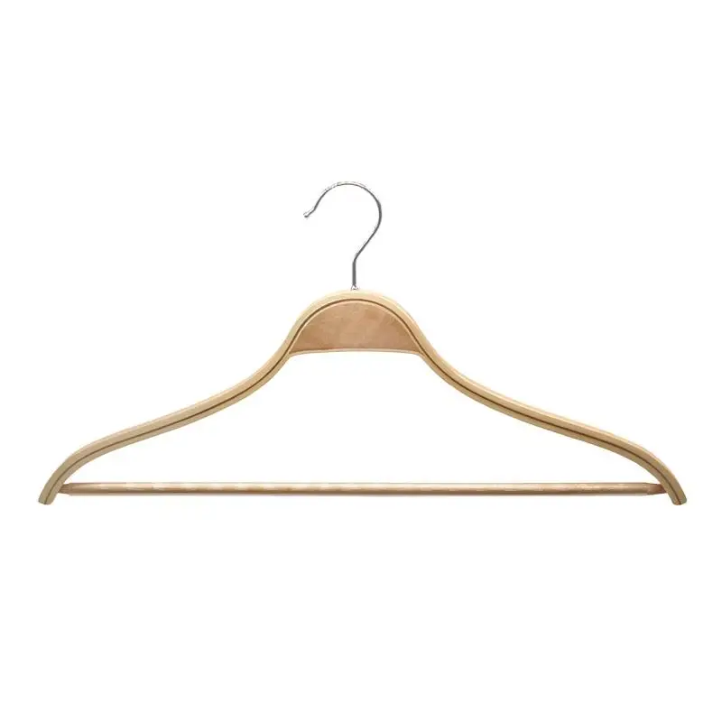 Leeking Factory Customized Smooth Solid Wood Non-slip No Trace Hanger ...
