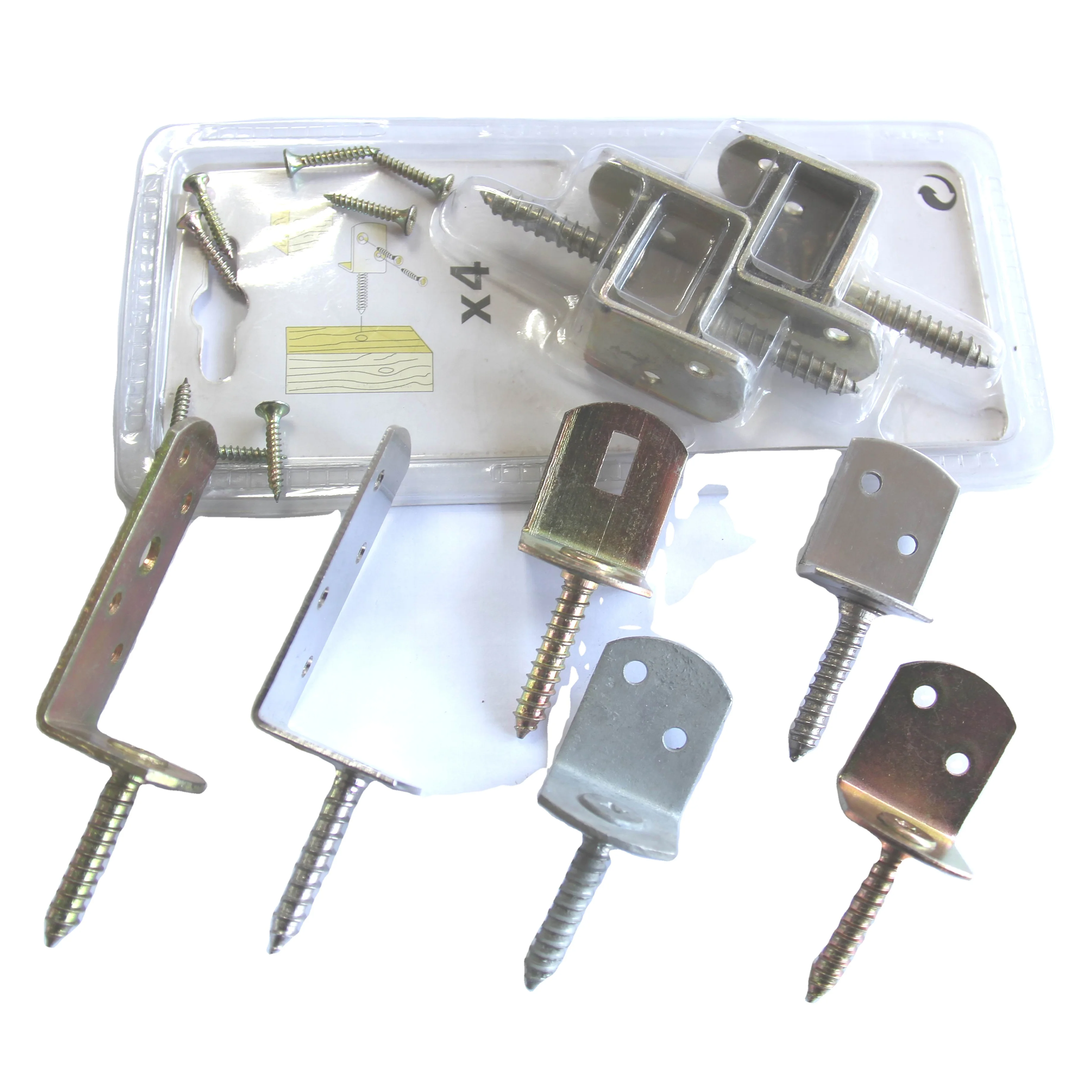 Metal Wood Corner Connector L Type/metal Screw Wooden Post Connectors ...