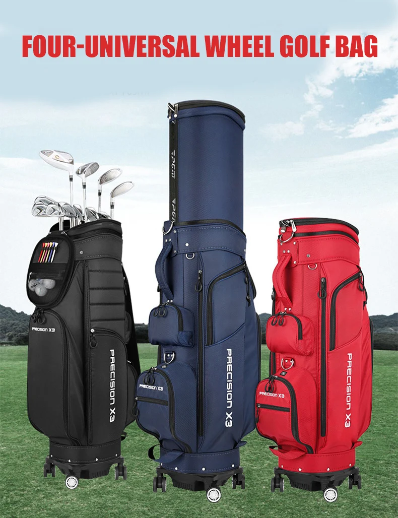 PGM QB062 Wheeled Golf Bag - Travel in Style and Comfort