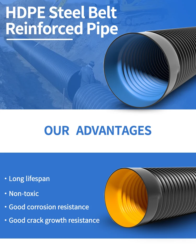 18 Inch HDPE Double Wall Corrugated Culvert Pipe - Customizable OEM