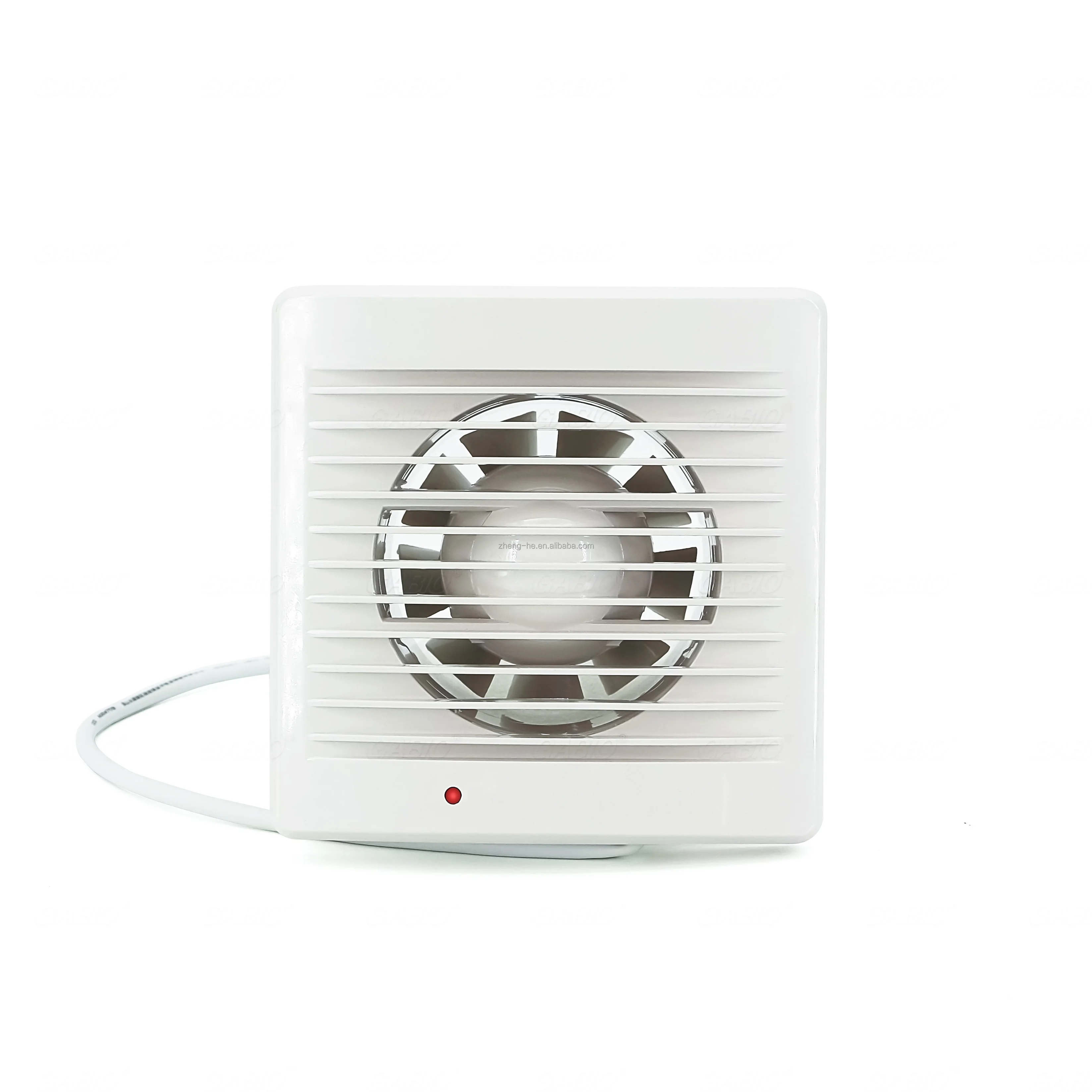 Window Mounted Air Suction Extraction Exhaust Fan with Light