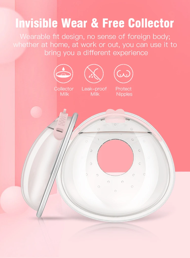 Silicone Breast Milk Collecting Shell With Plug Type Breast Milk ...