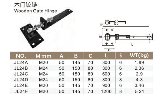 Swing Gate Adjustable Bolt-on Hinge With Fixing Plate Gate Hinge For ...