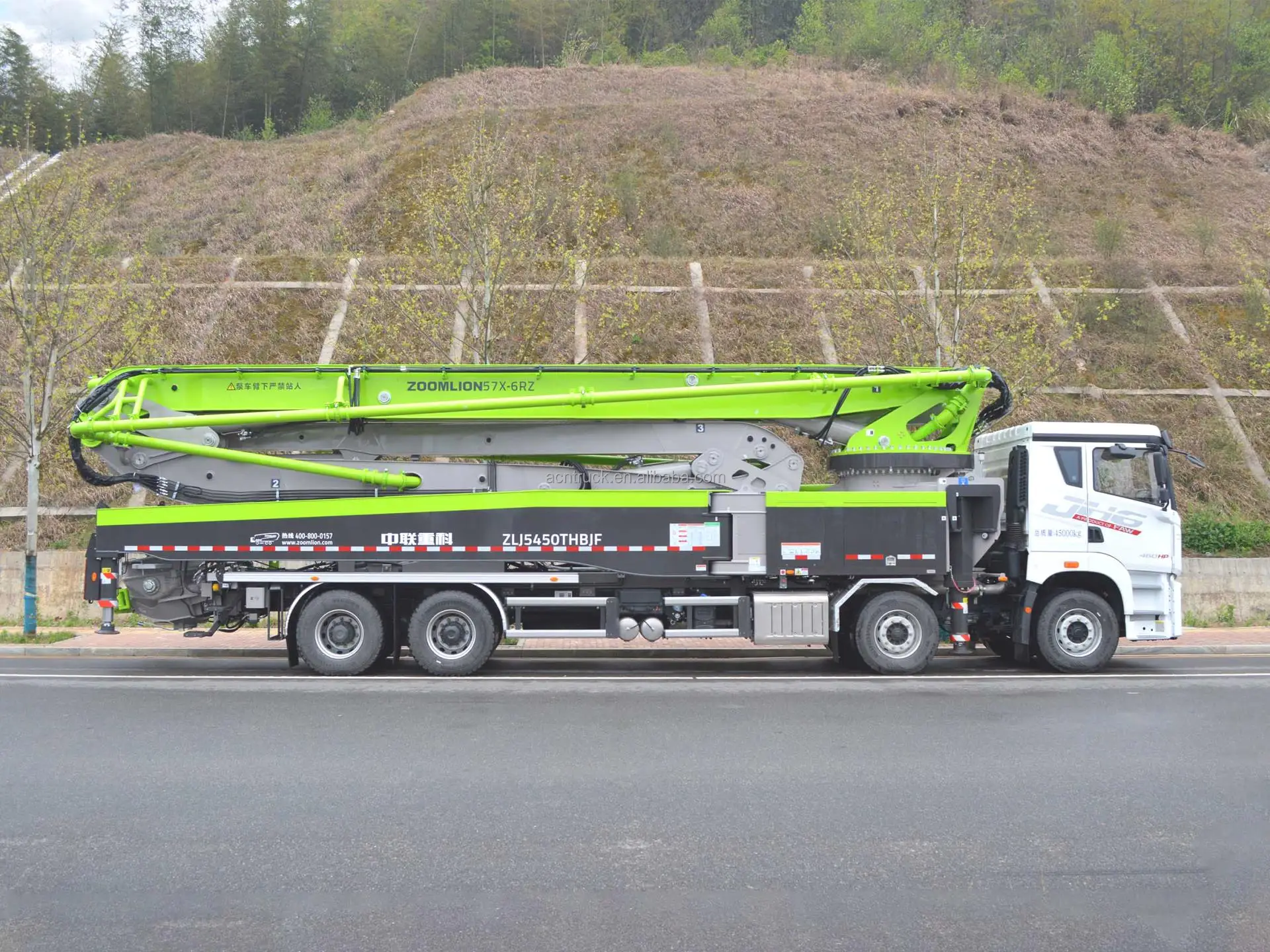 New ZOOMLION 56M Sitrak Concrete Pump Truck 56X-6RZ for Sale - Diesel ...