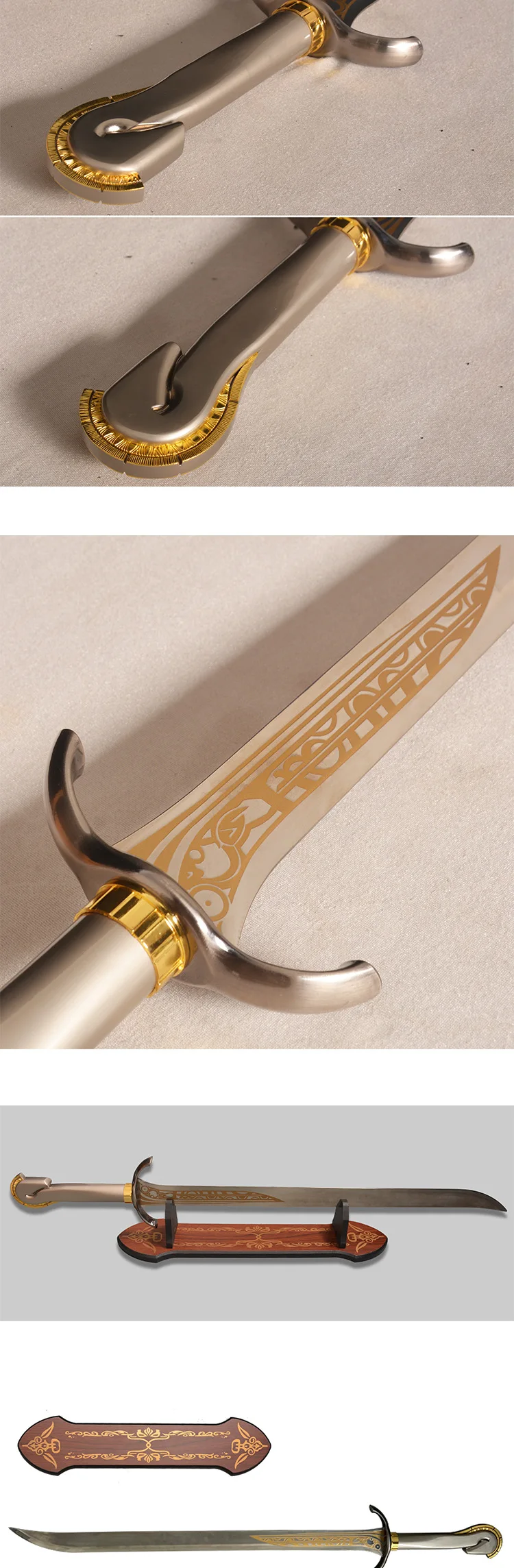 Popular 105cm 46cm Lord Of Ring Of Power Galadriel Halbrand Sword For ...