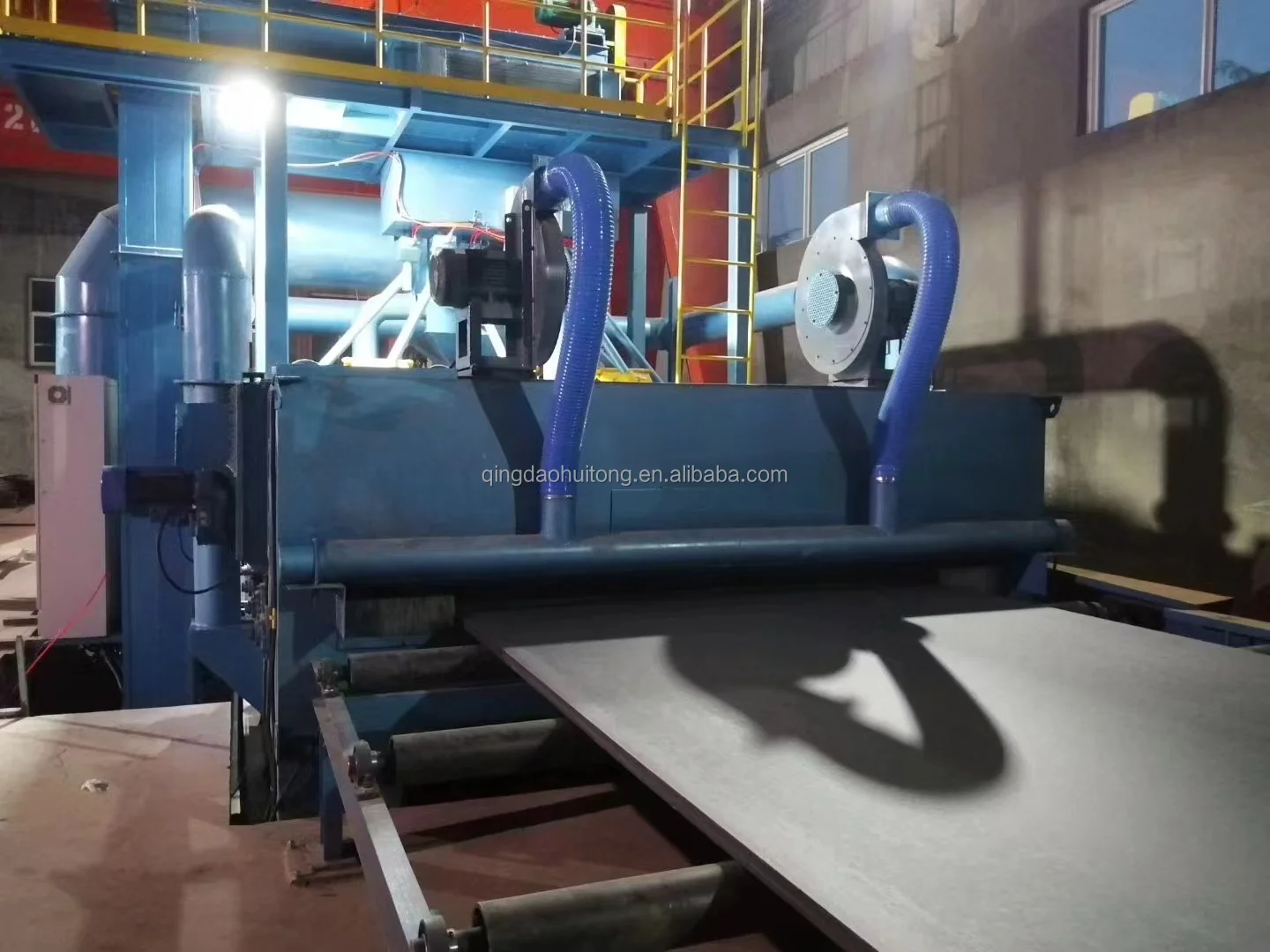 Qingdao Automatic Continuous Roller Pass Through Shot Blasting Machine ...
