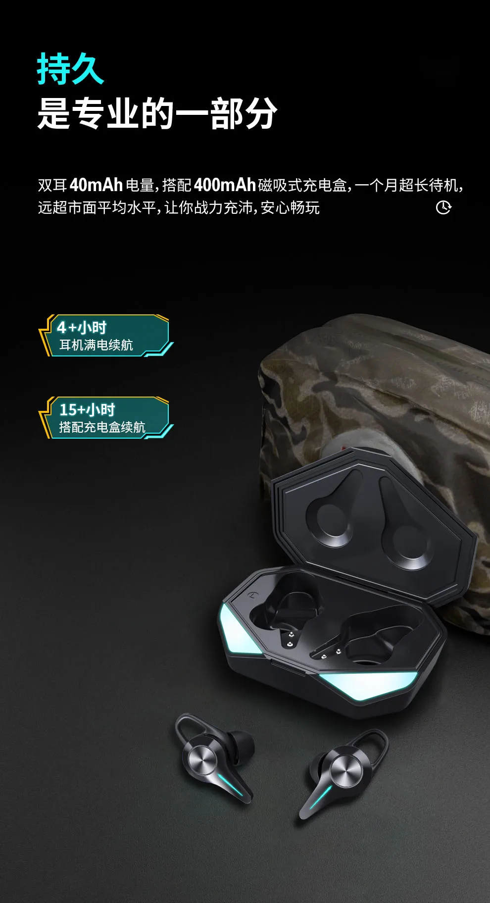 K5 Wireless Headphones - 9D Hifi Stereo Sound & Noise Cancelling