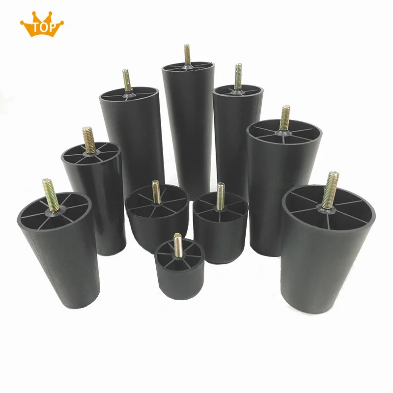 180mm Cheap Plastic Furniture Square Feet Sofa Leg Black - Buy Plastic ...