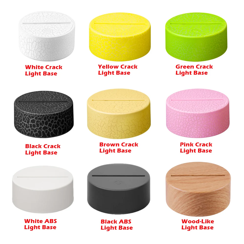 Beautiful LED Night Light - 3D Visual Lamp with Touch Sensor