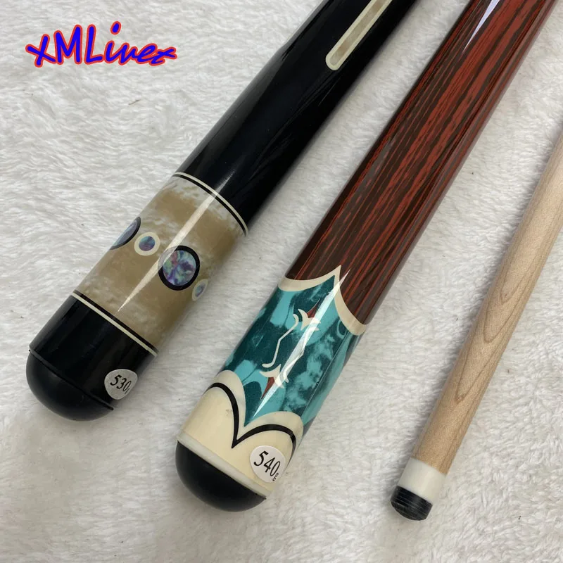 Xmlivet Radial Pin Carom Cue Stick Maple Wood Billiard Cue 142cm Black Brown Painting ...