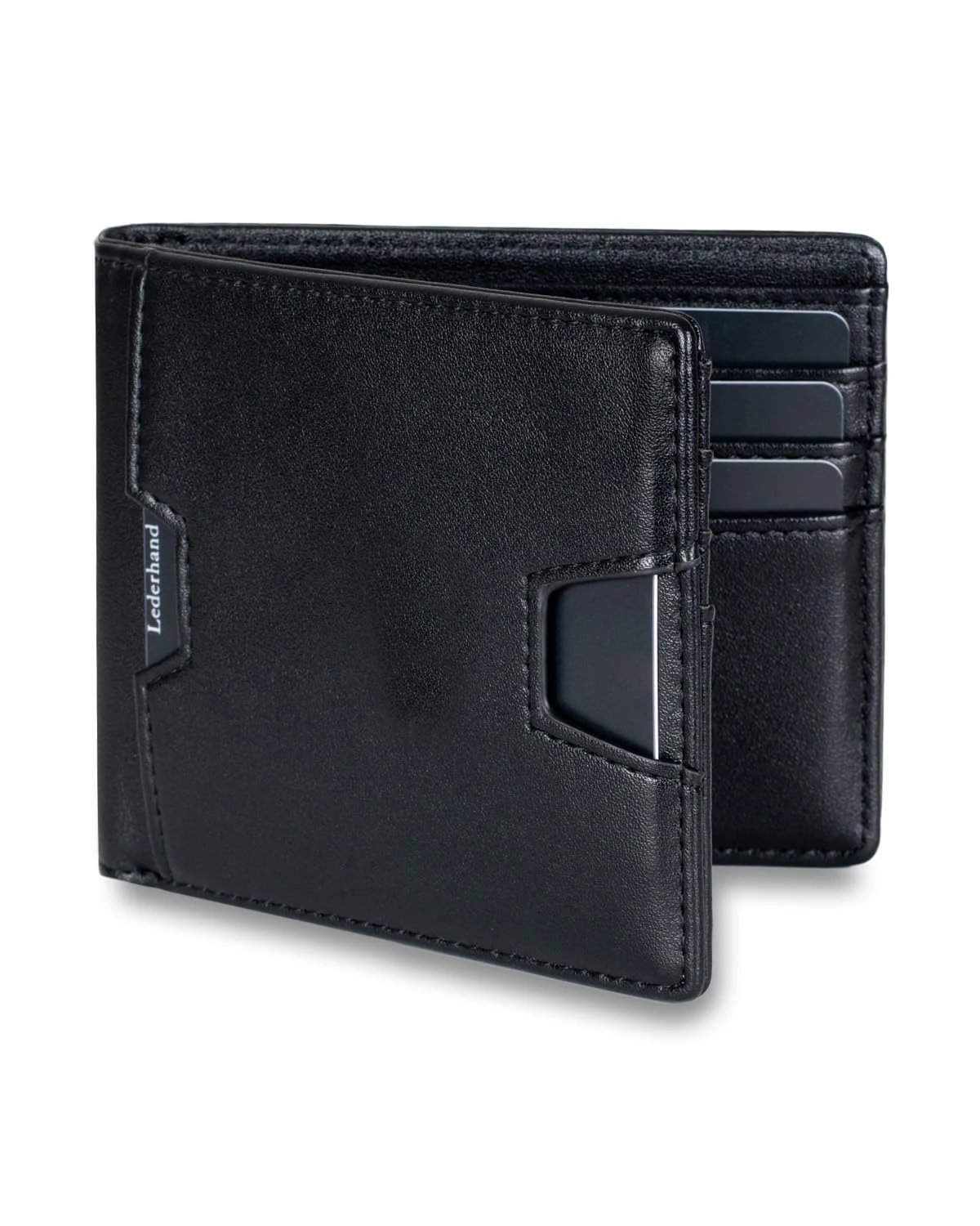 Genuine Rfid Minimalist Wallet Leather Slim Wallets Card Holder With ...