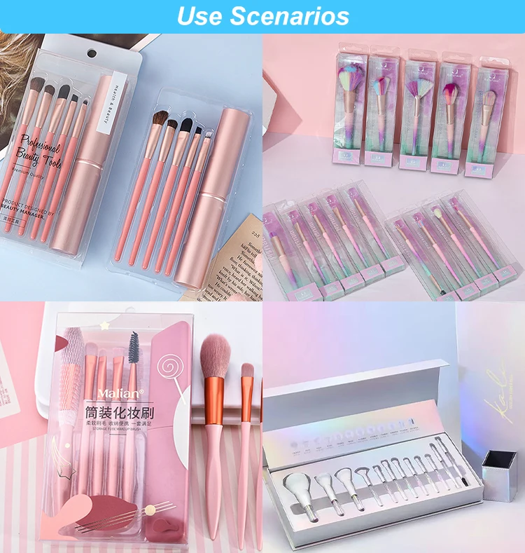 Custom Makeup Brushes Packaging Boxes Makeup Brush Paper Box With Logo ...