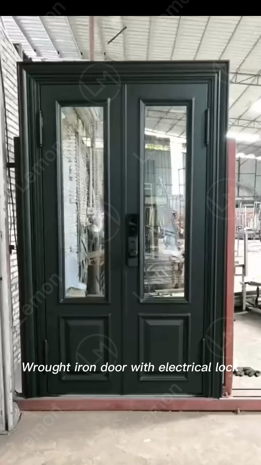 Luxury Exterior Main Entry French Wrought Iron Door Double Main ...