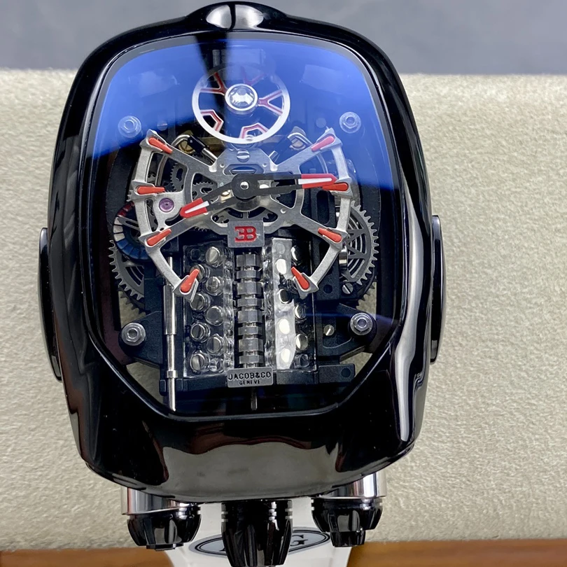 Jacob Co Luxury Men's Automatic Mechanical Watch Cool Visual Black ...