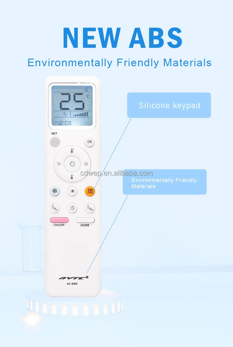 NVTC AC-E20 Universal Air Conditioning Remote Control