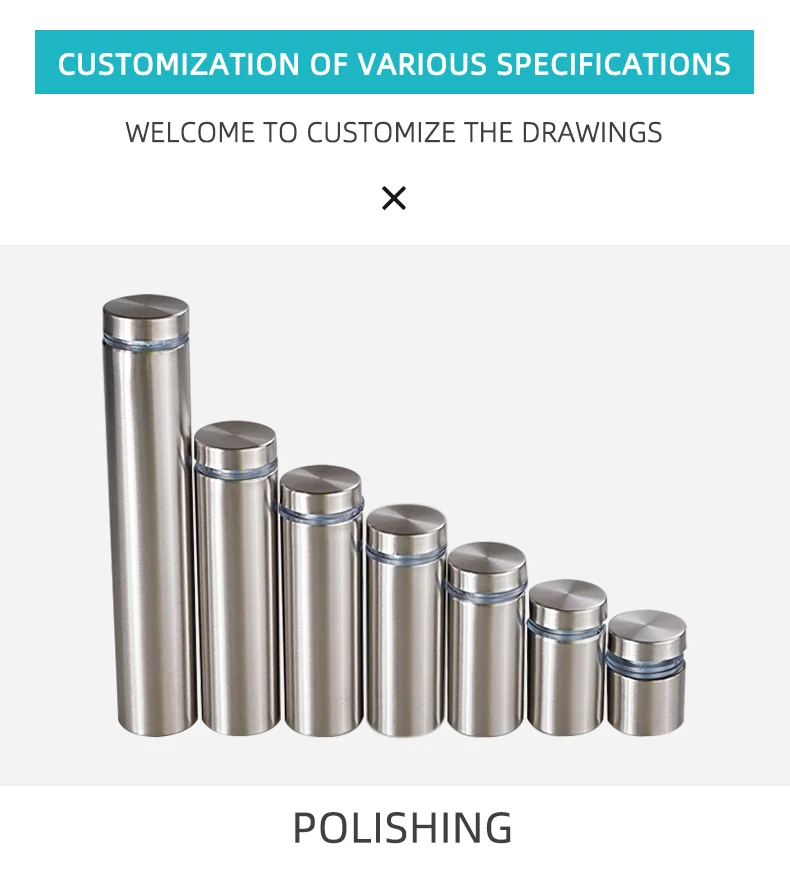 Stainless Steel LED Sign Standoffs - Durable & Versatile