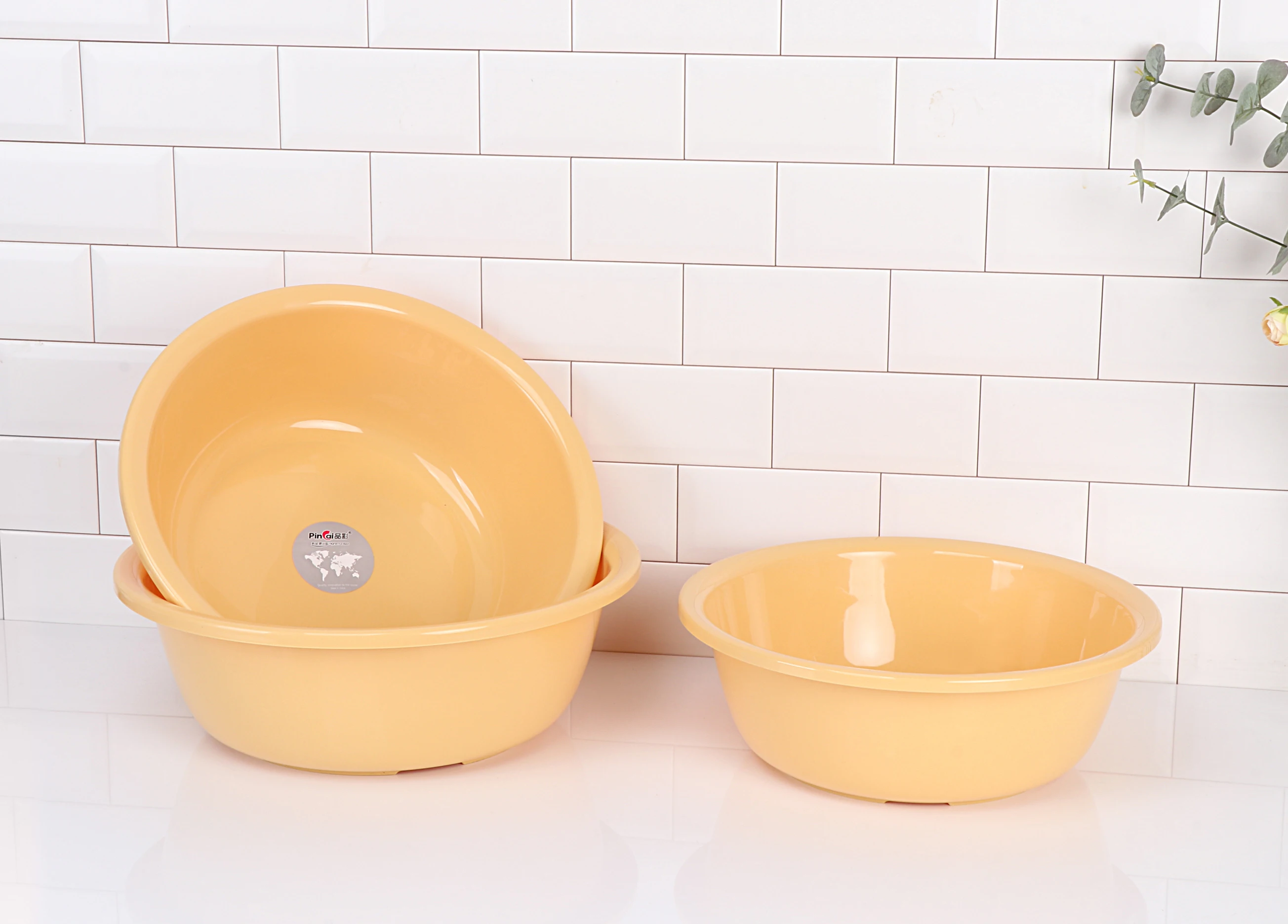 Household Good Quality Stackable Plastic Washbasin Eco-Friendly PP ...