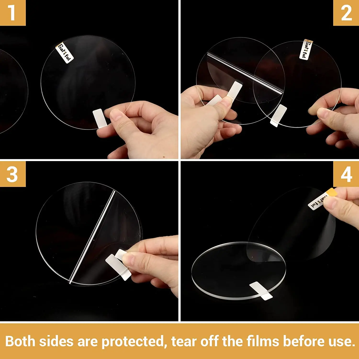 Customize Clear Plexiglass Wafer Acrylic Cake Topper Acrylic Circle ...