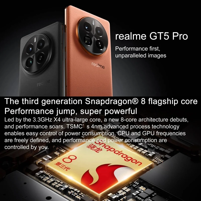 Realme GT5 Pro - Original 6.78 Inch Android 13 Smartphone