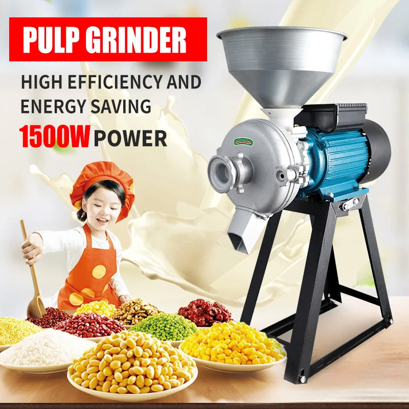 Electric Mini Wheat Flour Mill And Grain Milling Machine Grinding Mill ...