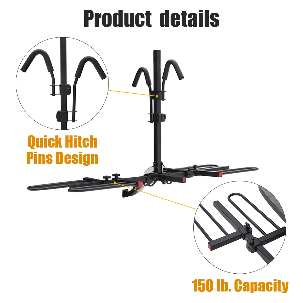 Outdoor Travel 150 Lbs Fold Steel Platform Style Universal Suv Hitch ...