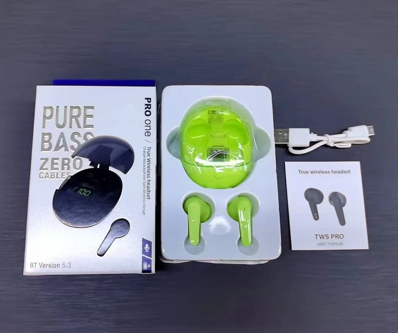 2024 Pro One Tws Wireless Headphones Earphones Bt Touch Control Noise ...