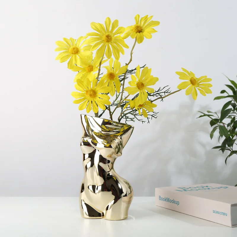 Glazed Ceramic Female Body Art Vase for Home Decor Living Room| Alibaba.com