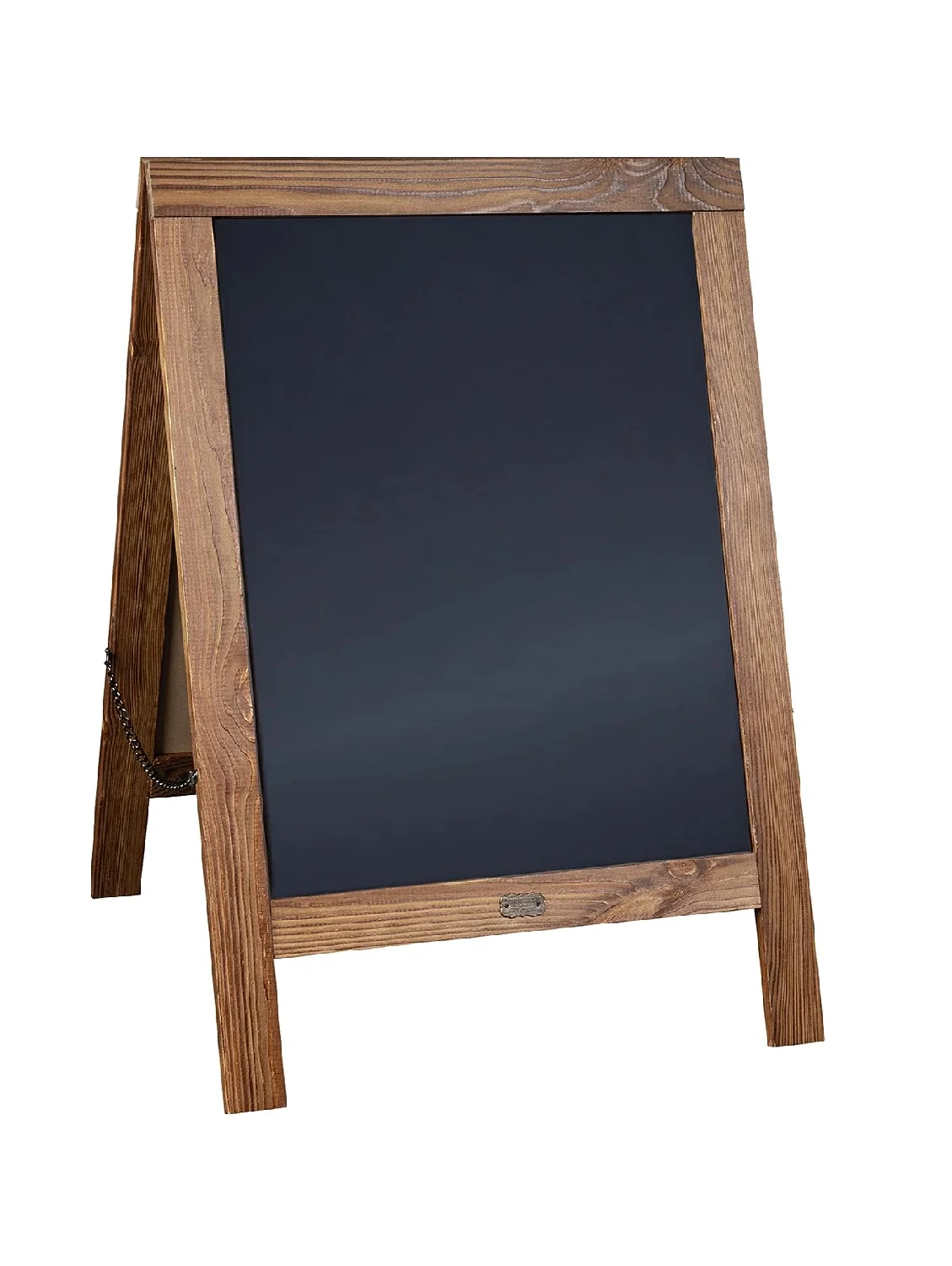 Brown Solid Pine Wood Outdoor Sign - Chalkboard a Frame