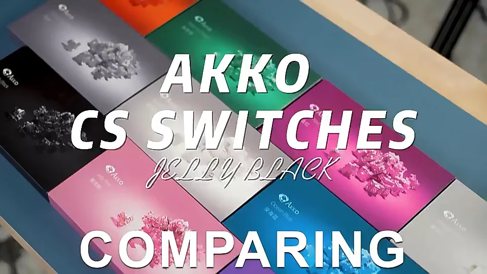 Akko-cs Fully Transparent Linear Crystal Switches For Diy Keyboard ...