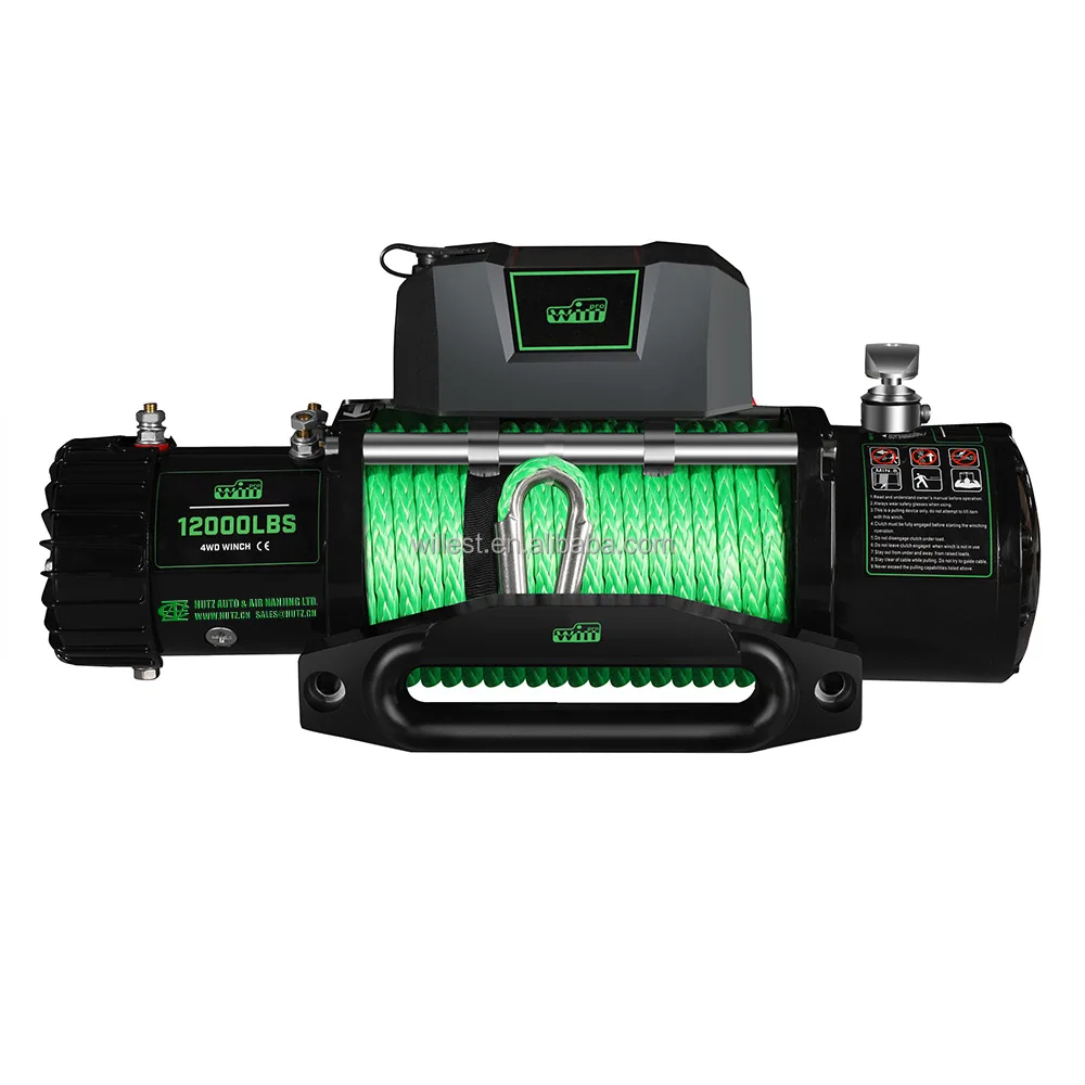 Electric 4x4 off Road Winch WILLEST 12000 Lbs 4wd Car Winch ...
