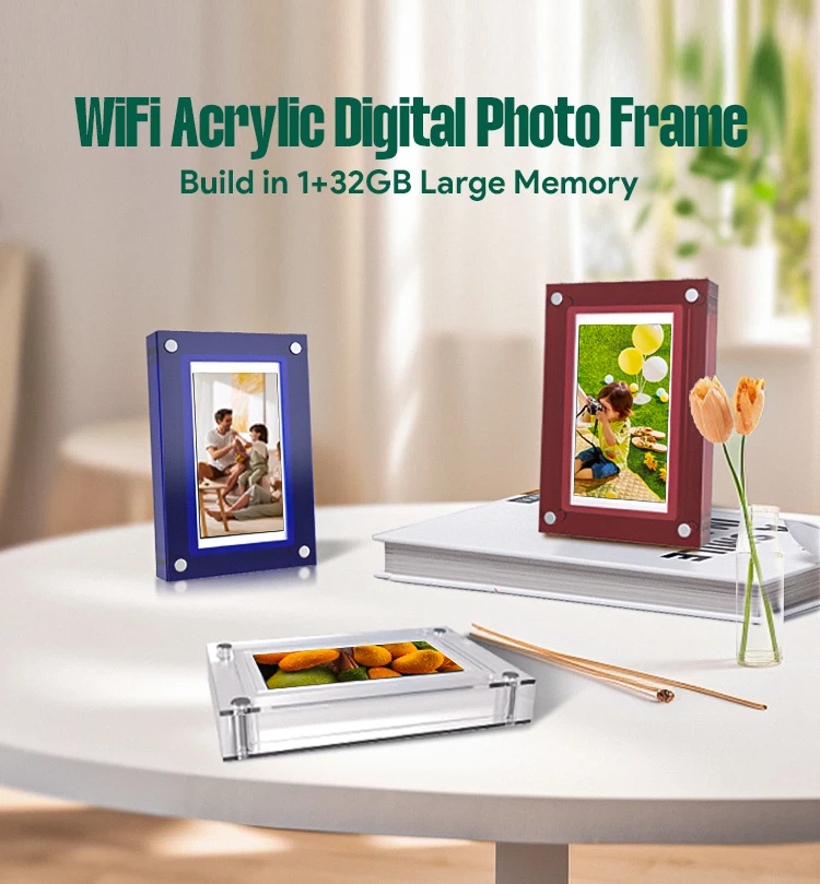 Amaboo 5 Inch Wifi Acrylic Digital Photo Frame Wholesale Art Frame High Quality Video Playback ...