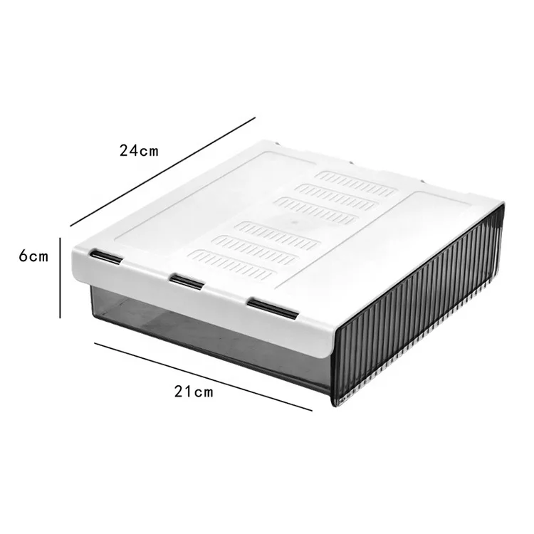 Self-adhesive Under Desk Storage Drawer Plastic Drawer Closet Hanging ...