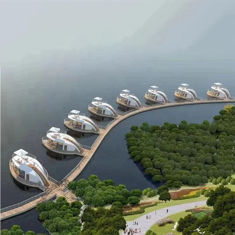 Floating Water House: Luxury Prefab Boat Pontoon Homes for Sale ...