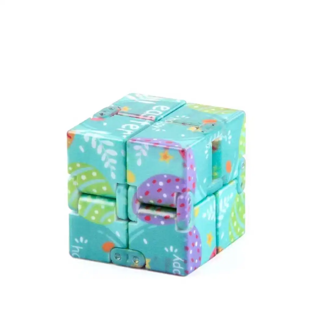 2022 Easter Finger Toys Infinity Cube Fidget Cube Toy Stress Anxiety ...
