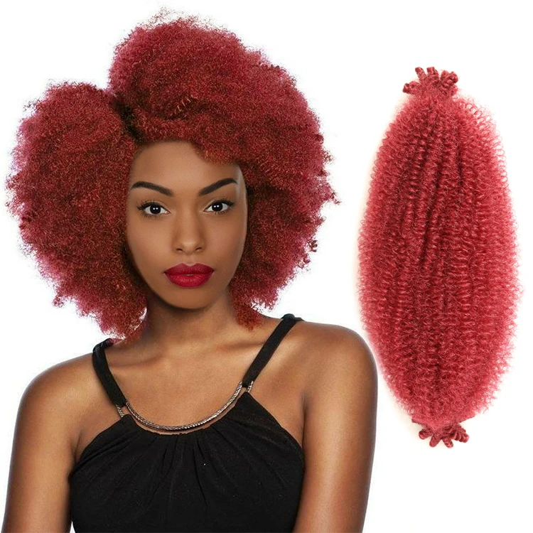 Spring Afro Twist Hair Ombre Mix Color Pre-Separated Crochet Braids ...