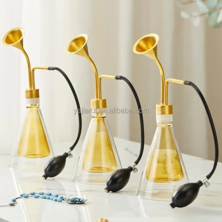Double Wall Brass Perfume Display Racks - Durable & Portable